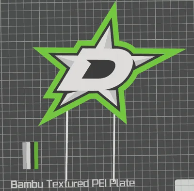 Dallas Stars Cake Topper by kromaey - MakerWorld