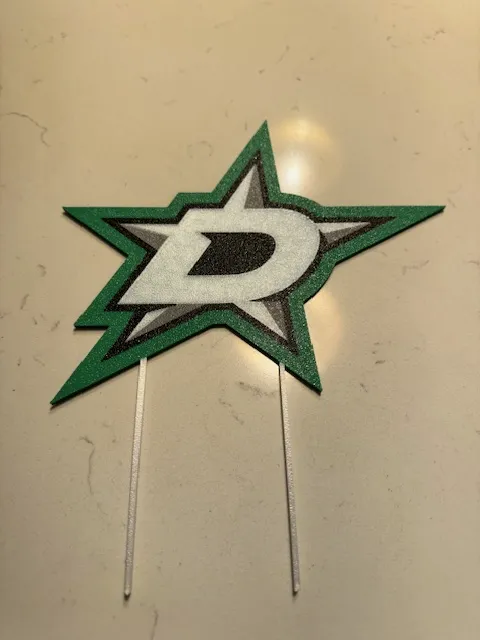 Dallas Stars Cake Topper by kromaey - MakerWorld