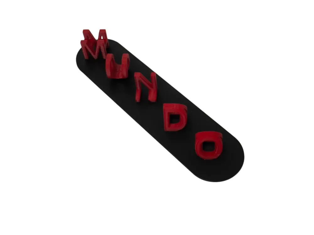 Customizable dual text. Ambigram. by Alberto Nicás - MakerWorld