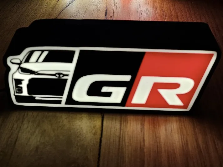 Toyota Yaris GR Light Box - Double sided - Free 3D Print Model - MakerWorld