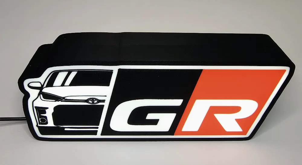 Toyota Yaris GR Light Box - Double sided - Free 3D Print Model - MakerWorld