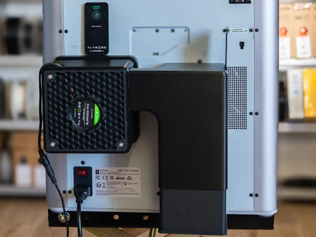 HEPA Carbon Air Filter for Bambu Lab P1S, X1/X1C - Free 3D Print Model ...