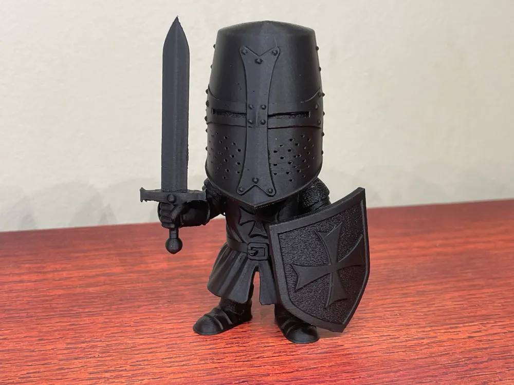 Mini Templar Knight – Fun-Sized Crusader - Free 3D Print Model - MakerWorld