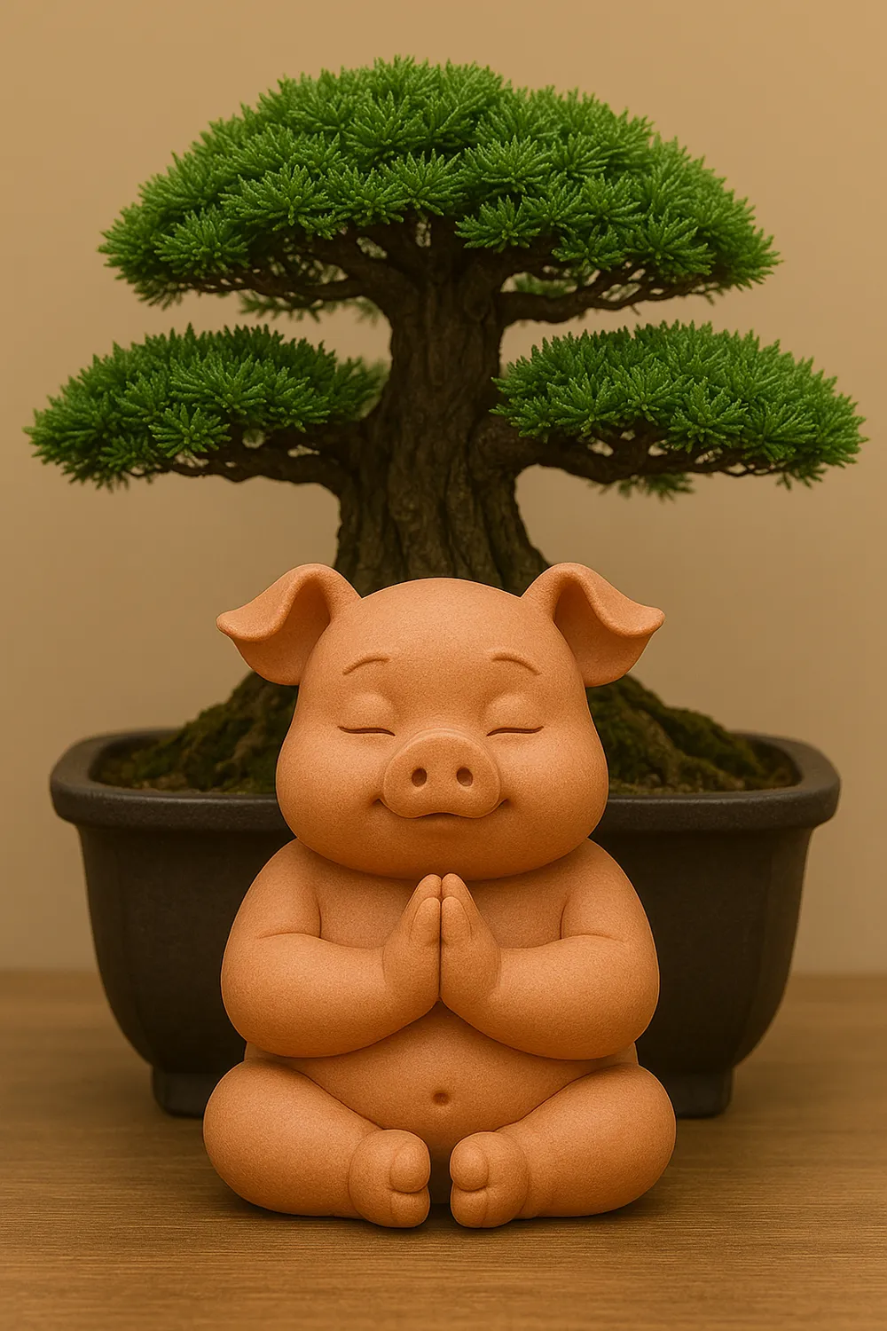 Praying Buddha Pig – Zen Garden Figurine by Sammiibb MakerWorld ...