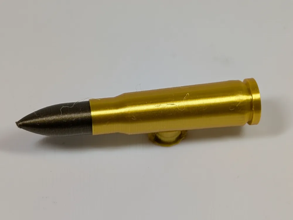 7.62 Bullet Croc Shoe Charm (Jibbitz) by sidbarret007 - MakerWorld