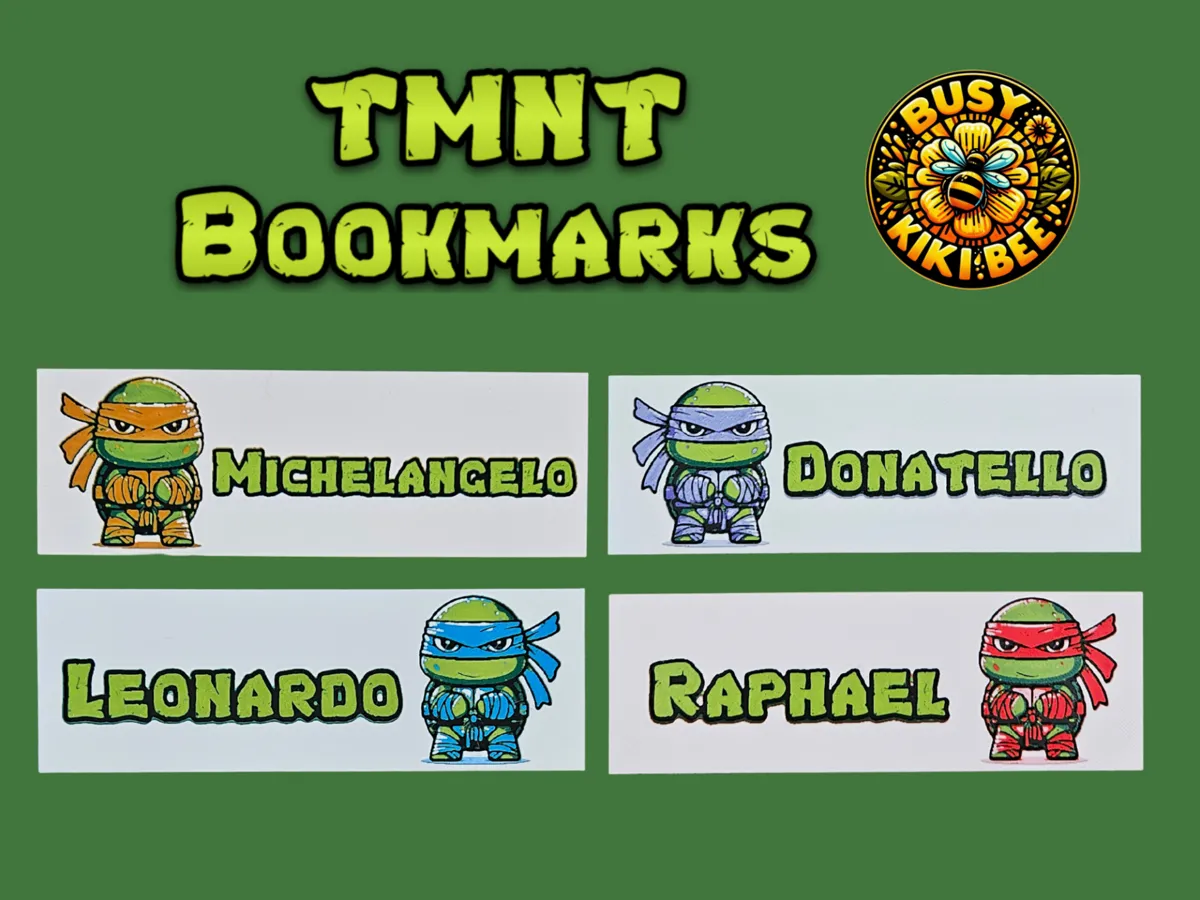 TMNT Bookmarks - Free 3D Print Model - MakerWorld