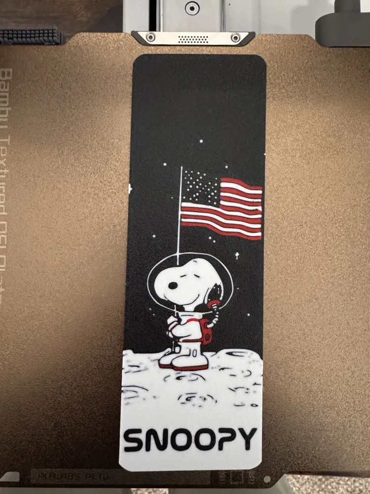 Snoopy Space Bookmark by Broncosfreek16 MakerWorld: Download Free 3D Models