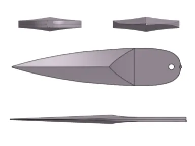 Cuchillos arrojadizos Shin-kal de Zoey por BRONZE INC. MakerWorld ...