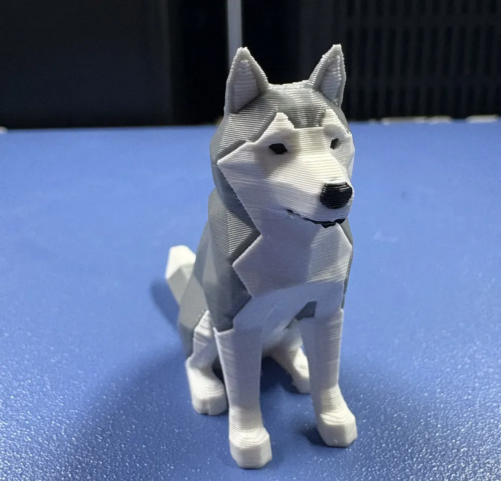 Low Poly Husky Hund – Kostenloses 3D-Druckmodell – MakerWorld