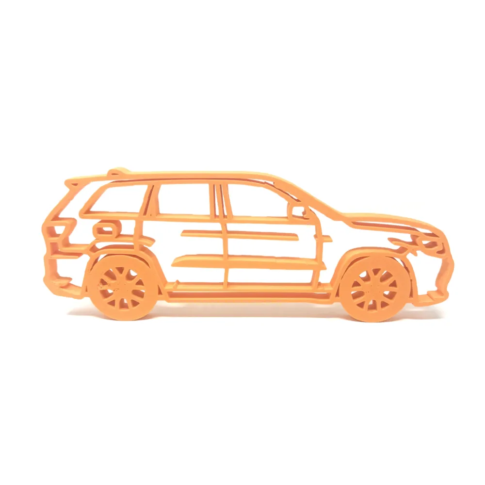 Jeep Grand Cherokee SRT Trackhawk Silhouette Art by Perfect3D Prints ...