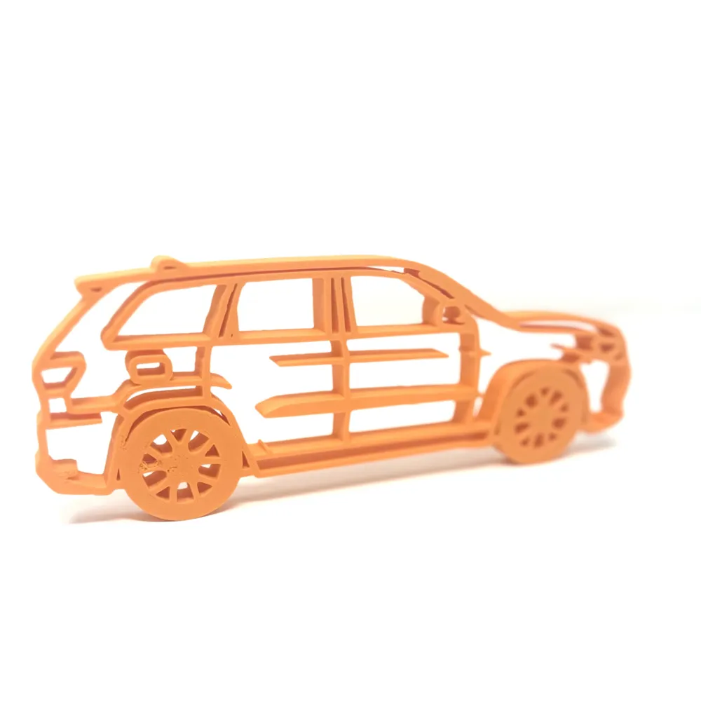 Jeep Grand Cherokee SRT Trackhawk Silhouette Art - Free 3D Print Model ...