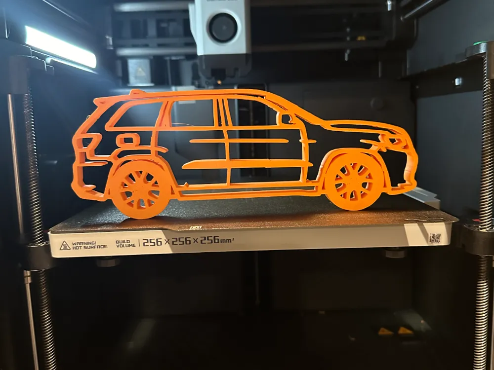 Jeep Grand Cherokee SRT Trackhawk Silhouette Art by Perfect3D Prints ...