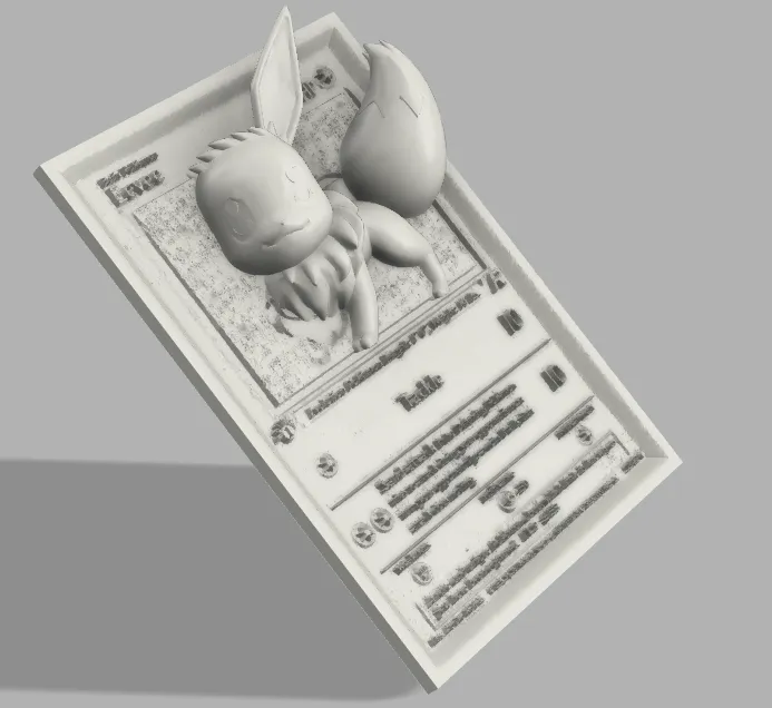 eevee pokemon card 3d by Cosmotech 3D - MakerWorld