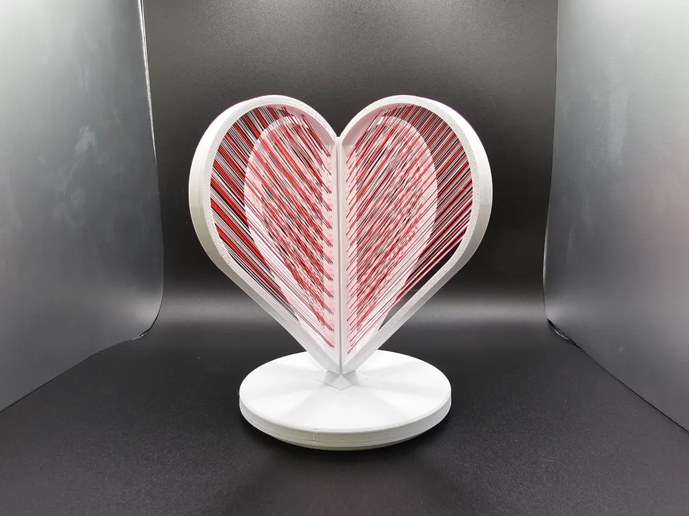Heart String Art - Free 3D Print Model - MakerWorld