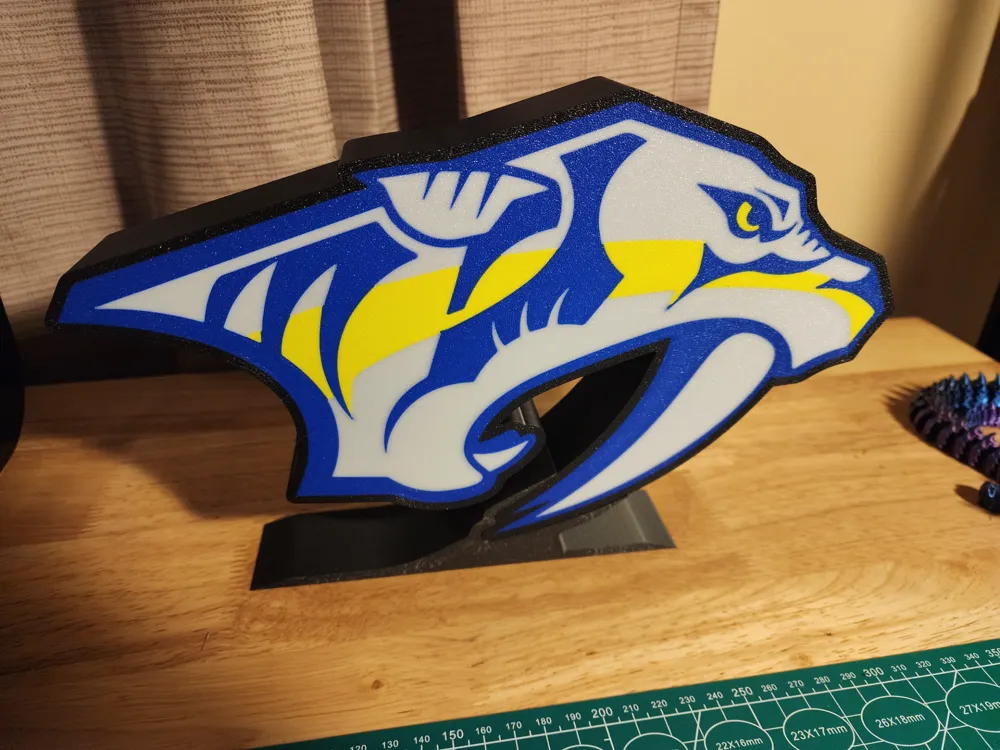 Nashville Predators NHL Light Box by Preds Fan - MakerWorld