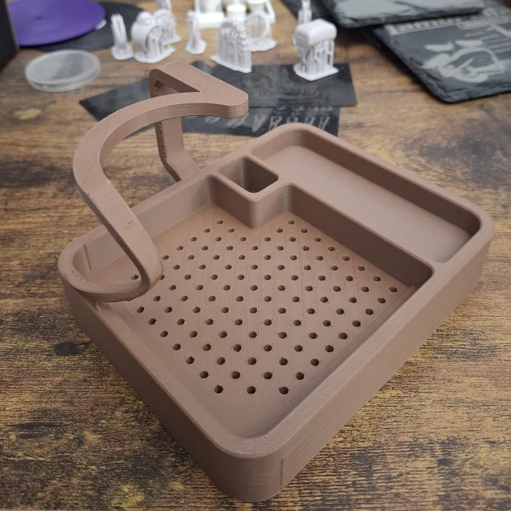 Coffee Dock – The Ultimate Break Tray - Free 3D Print Model - MakerWorld