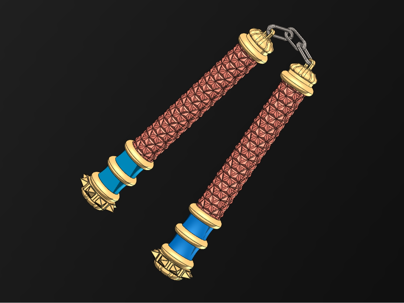 Double-Section Staff - Raging Waves (Three Kingdoms Ling Tong Weapon ...