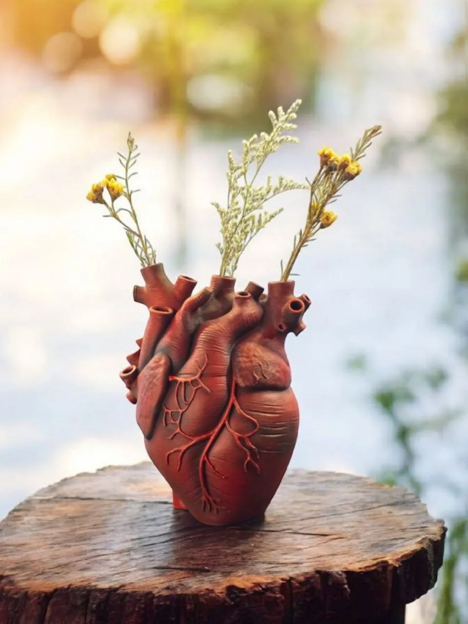 Anatomical Heart Vase - Free 3D Print Model - MakerWorld