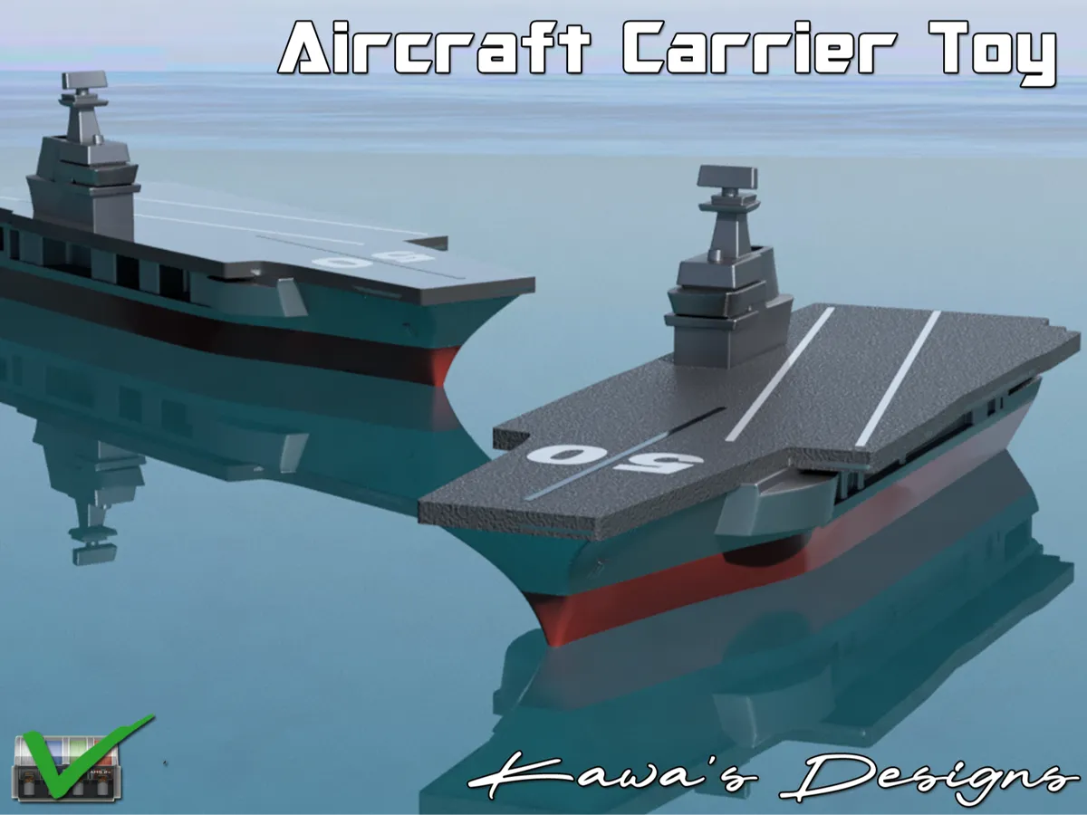 Aircraft Carrier Toy by Kawa's Designs MakerWorld: Download Free 3D Models