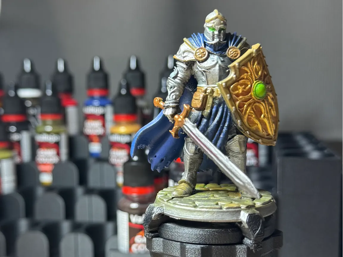 Lightbound Knight – Guardian of Dawn - Free 3D Print Model - MakerWorld