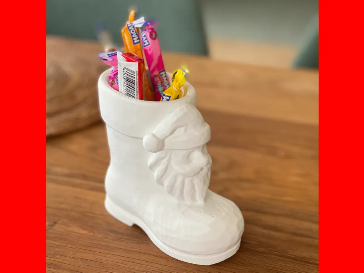 Santa’s Candy Boot – Festive Treat Holder for Kids - Free 3D Print ...