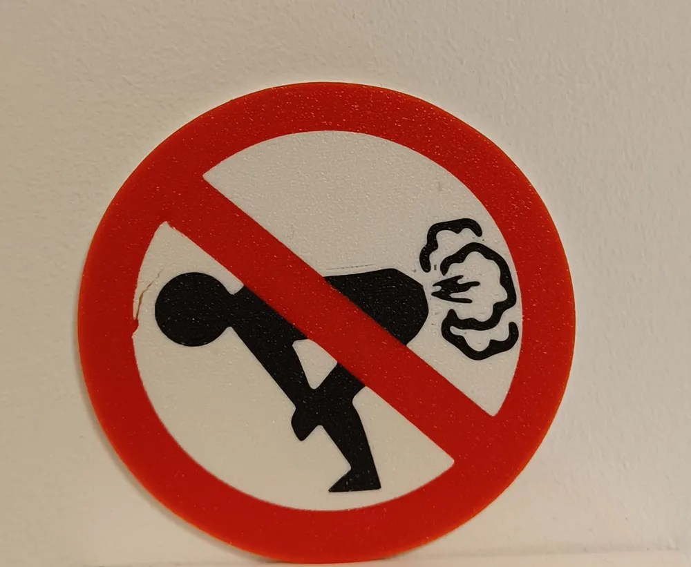 No farting sign by Pyciu - MakerWorld