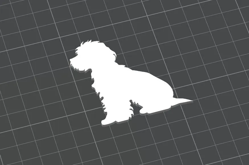 cockapoo coaster & stencil by DazHos MakerWorld: Download Free 3D Models