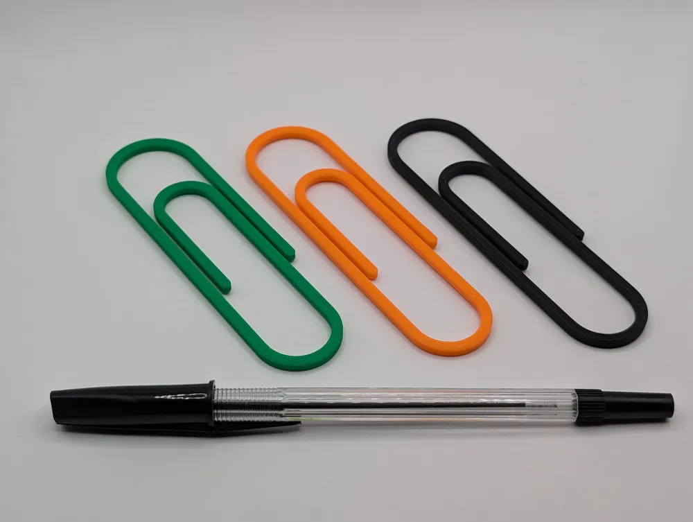 Giant Paperclip - Fast Print by PLAUK - MakerWorld