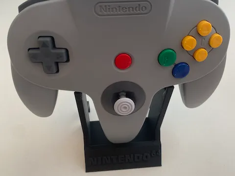 Nintendo 64 Controller stand w/ N64 logo Remixed by Gorf - MakerWorld