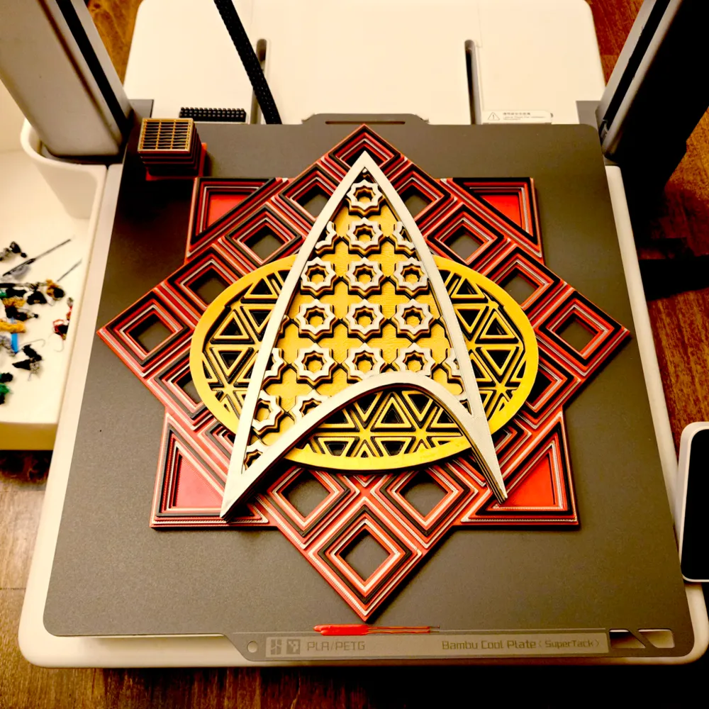 Star Trek TNG Dimensional Grid Mosaic by w3r3wolv3s - MakerWorld