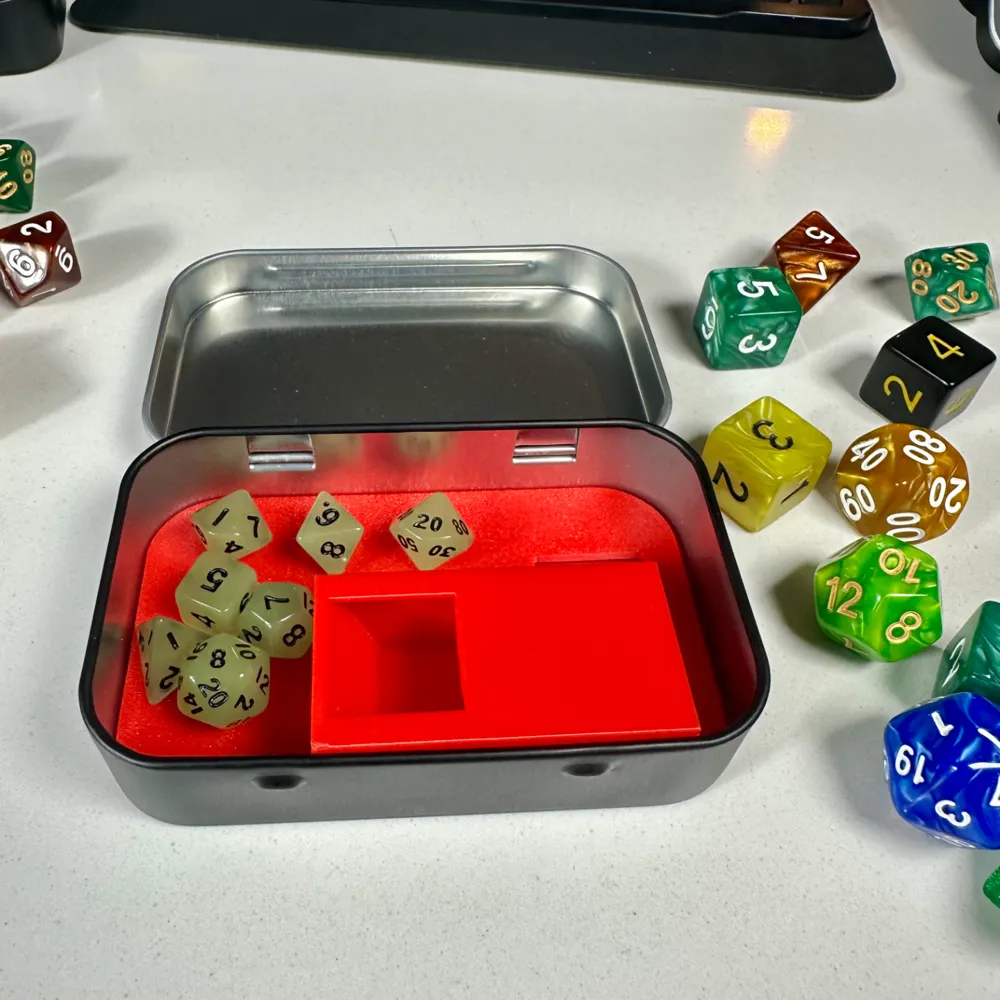 Mini Portable Dice Tower Insert For Tin Case by Basically Benski ...