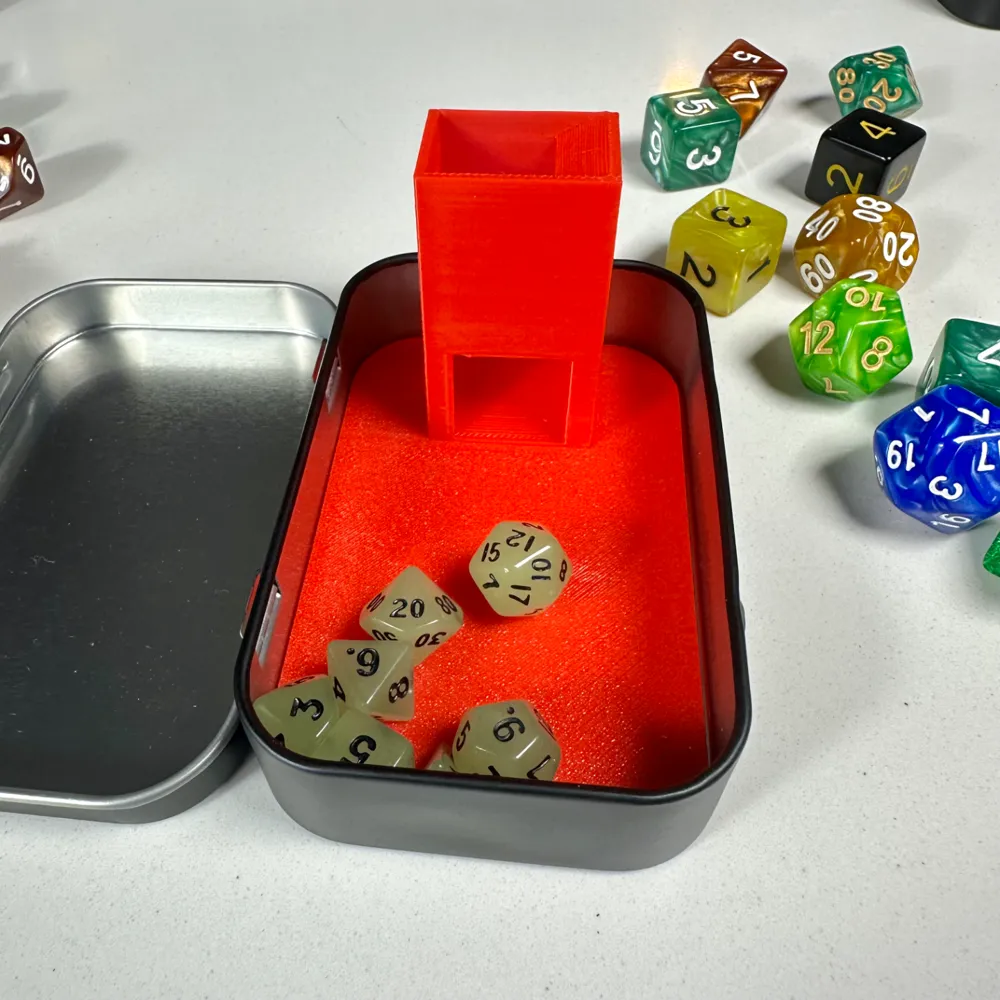 Mini Portable Dice Tower Insert For Tin Case by Basically Benski ...