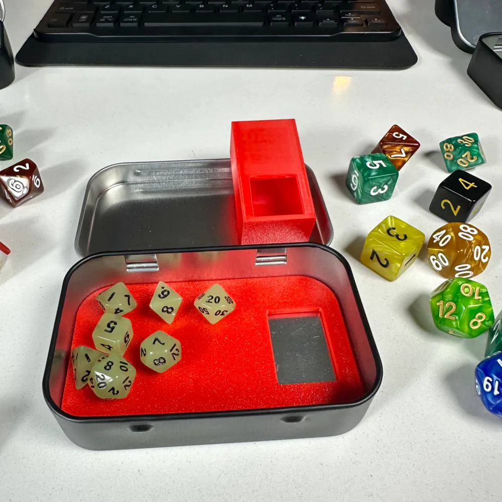 Mini Portable Dice Tower Insert For Tin Case by Basically Benski ...