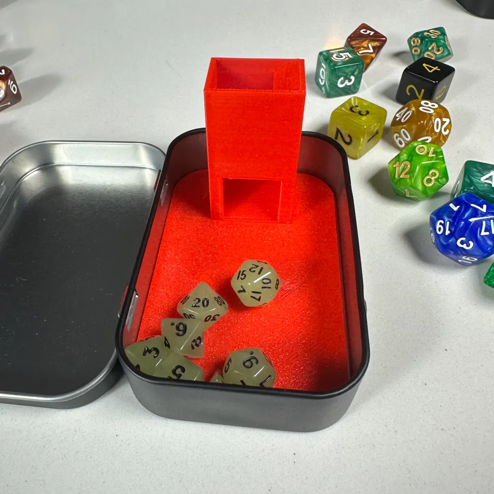Mini Portable Dice Tower Insert For Tin Case by Basically Benski ...