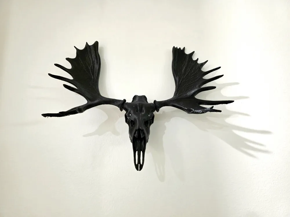 Moose Skull Antler Mount- Bullet Anchor Replica - Free 3D Print Model ...