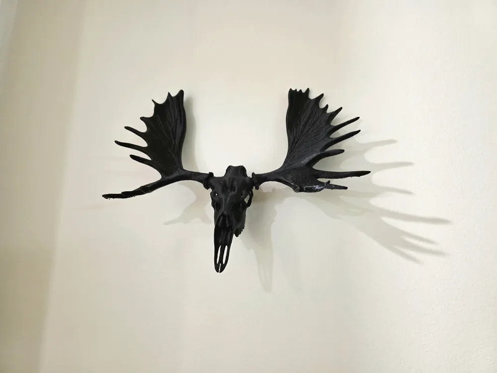 Moose Skull Antler Mount- Bullet Anchor Replica - Free 3D Print Model ...