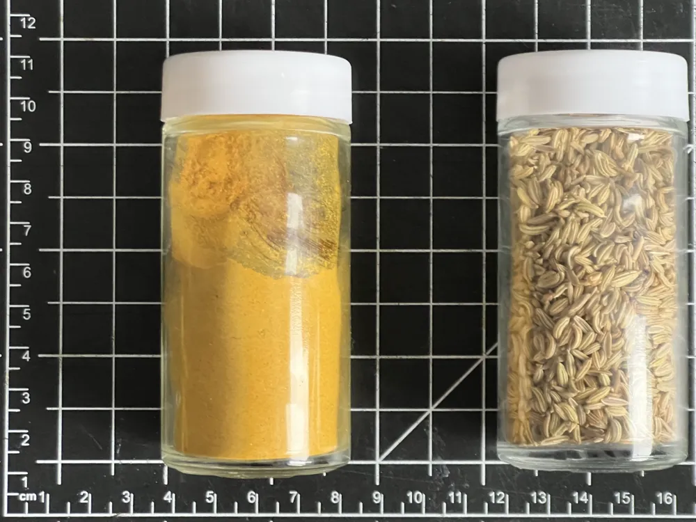 Gridfinity Spice Rack for 8x 44mm Glass Spice jars by SY3D MakerWorld ...