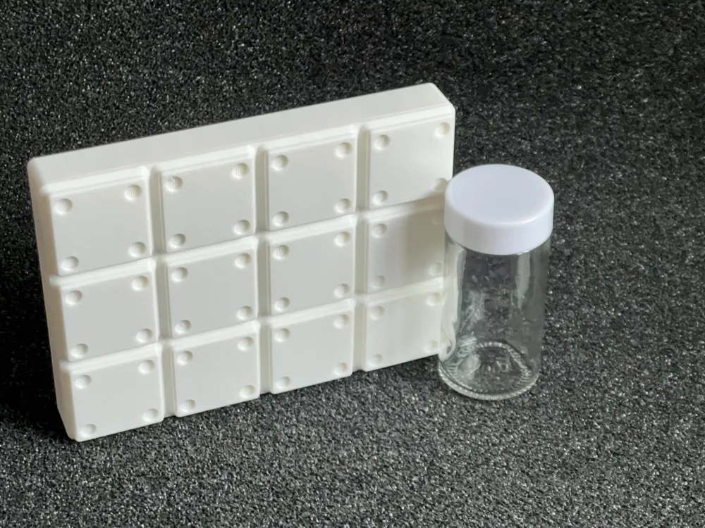 Gridfinity Spice Rack for 8x 44mm Glass Spice jars by SY3D MakerWorld ...