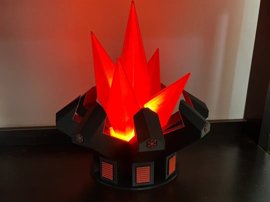 STAR WARS SITH INSPIRED KYBER CRYSTAL LAMP - Free 3D Print Model ...