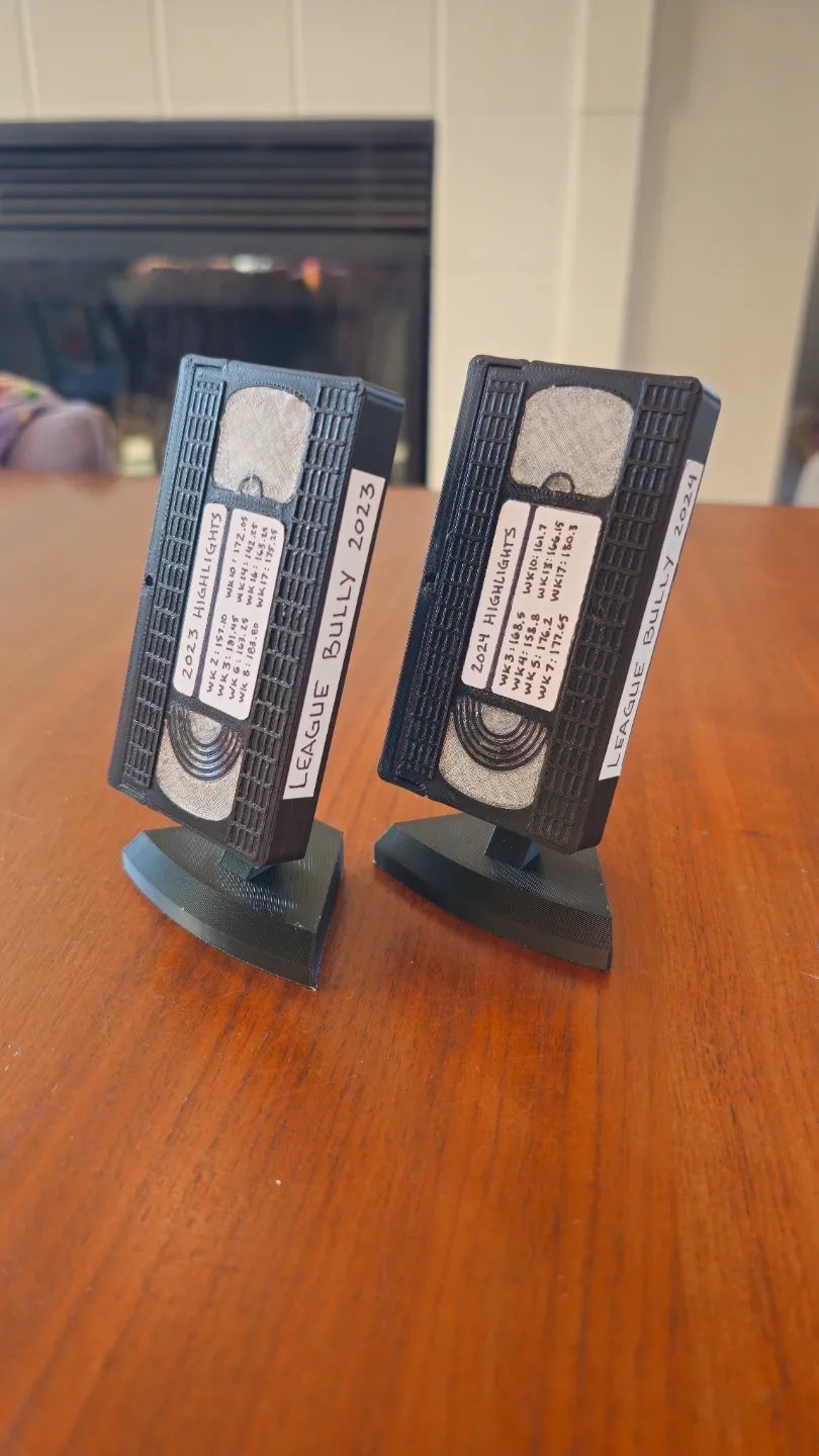 VHS Display Stand (for VHS TAPE by MAKER MAN) by MrCaverly - MakerWorld