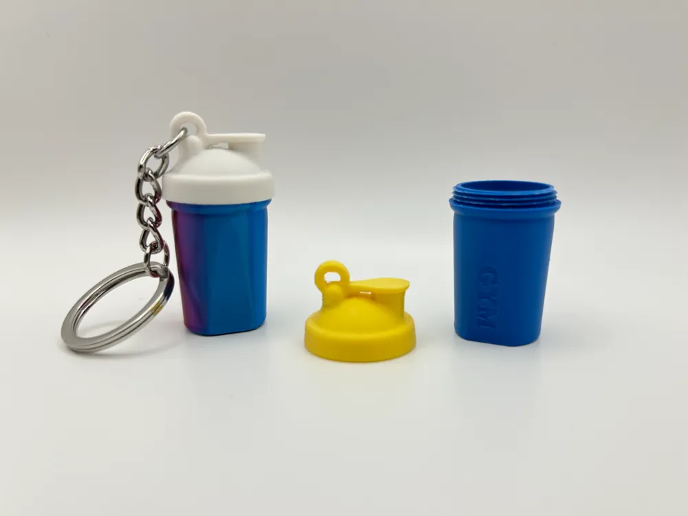 Protein Shaker - Fidget Keychain V2 by Rusty Tractor MakerWorld ...