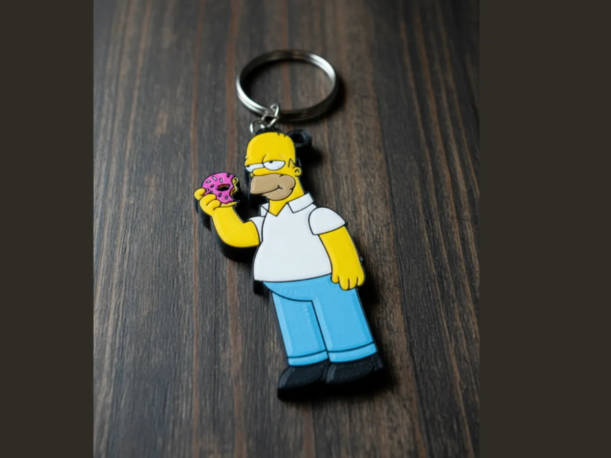 Homer Simpson llavero rosquilla - Modelo de impresión 3D gratuito ...