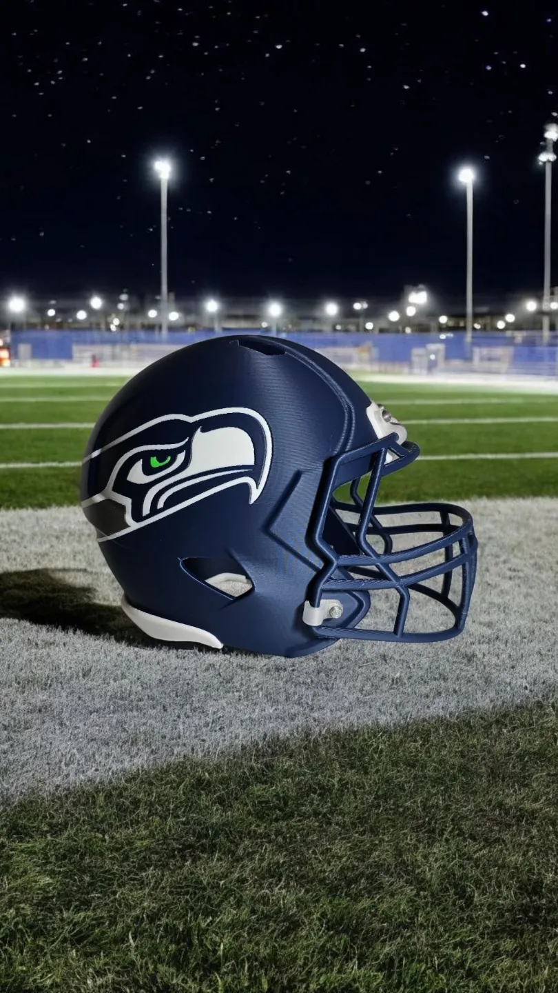 Seattle Seahawks Football Helmet by animuL67 MakerWorld: Download Free ...