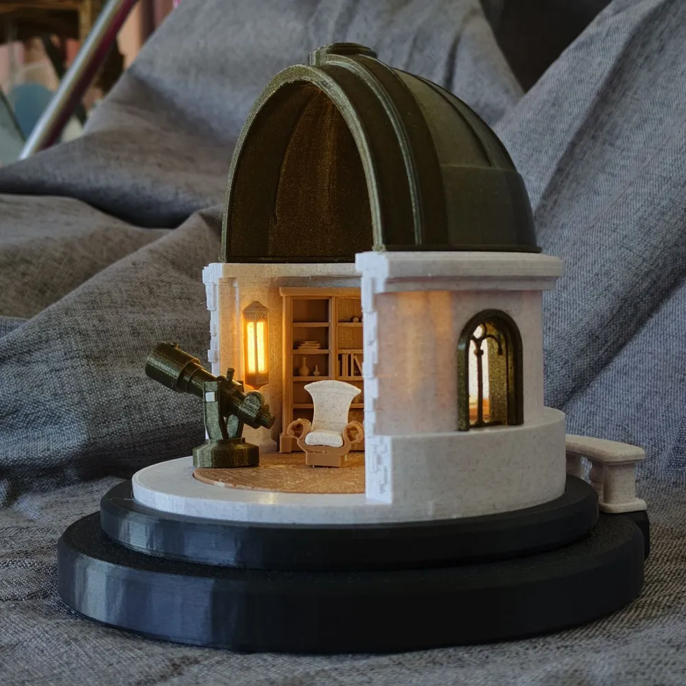 Retro Observatory - Free 3D Print Model - MakerWorld