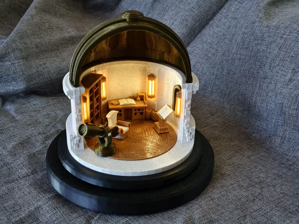 Retro Observatory by 邦德不喝可乐 MakerWorld: Download Free 3D Models