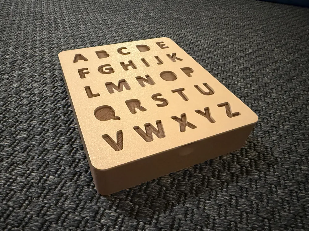 Alphabet Puzzle Box - Free 3D Print Model - MakerWorld