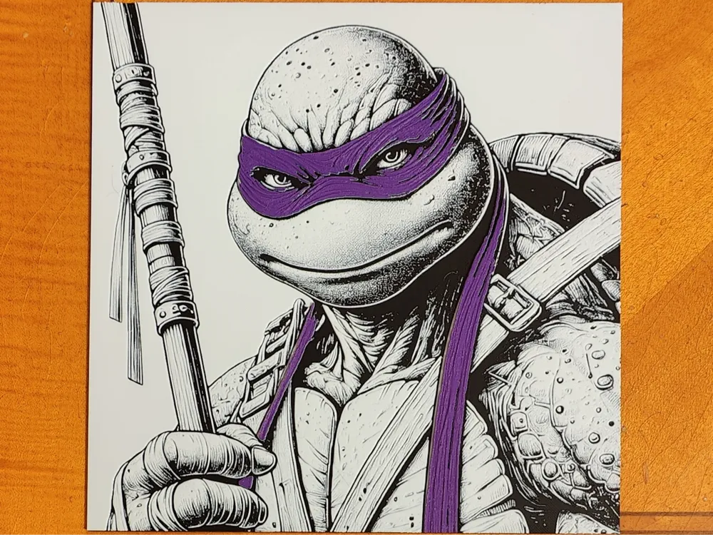 Donatello - TMNT Ninja Turtle - Hueforge 3 Colours by Sarge MakerWorld ...