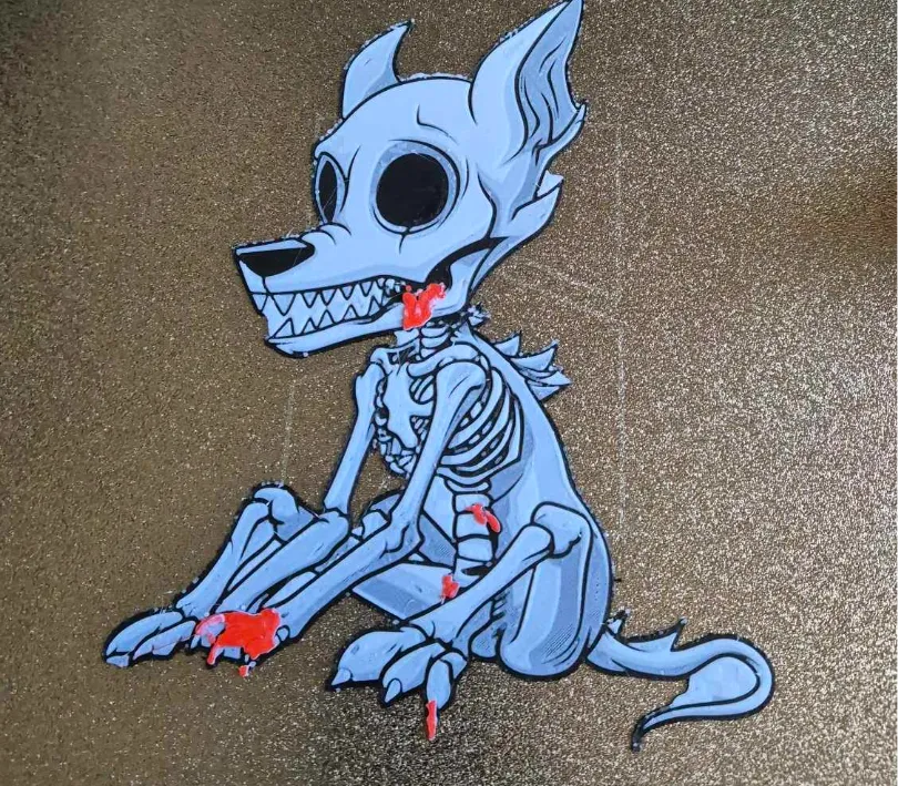 Skeleton dog - Free 3D Print Model - MakerWorld