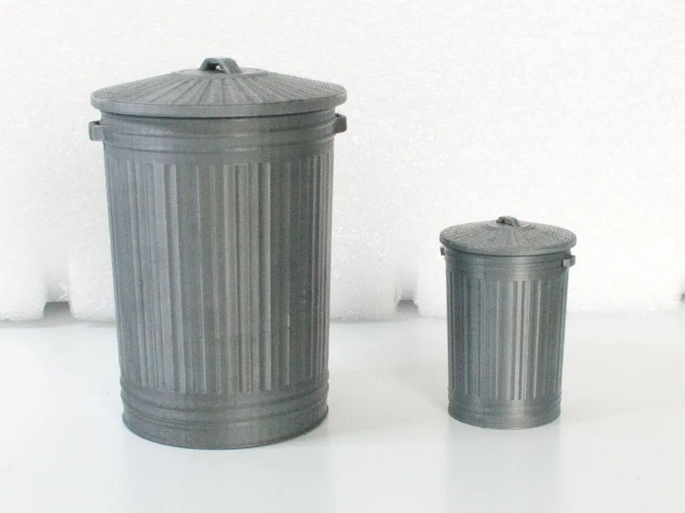 Classic Trash Can for diorama scale 1:10 & 1:18 by Wilhelmus MakerWorld ...