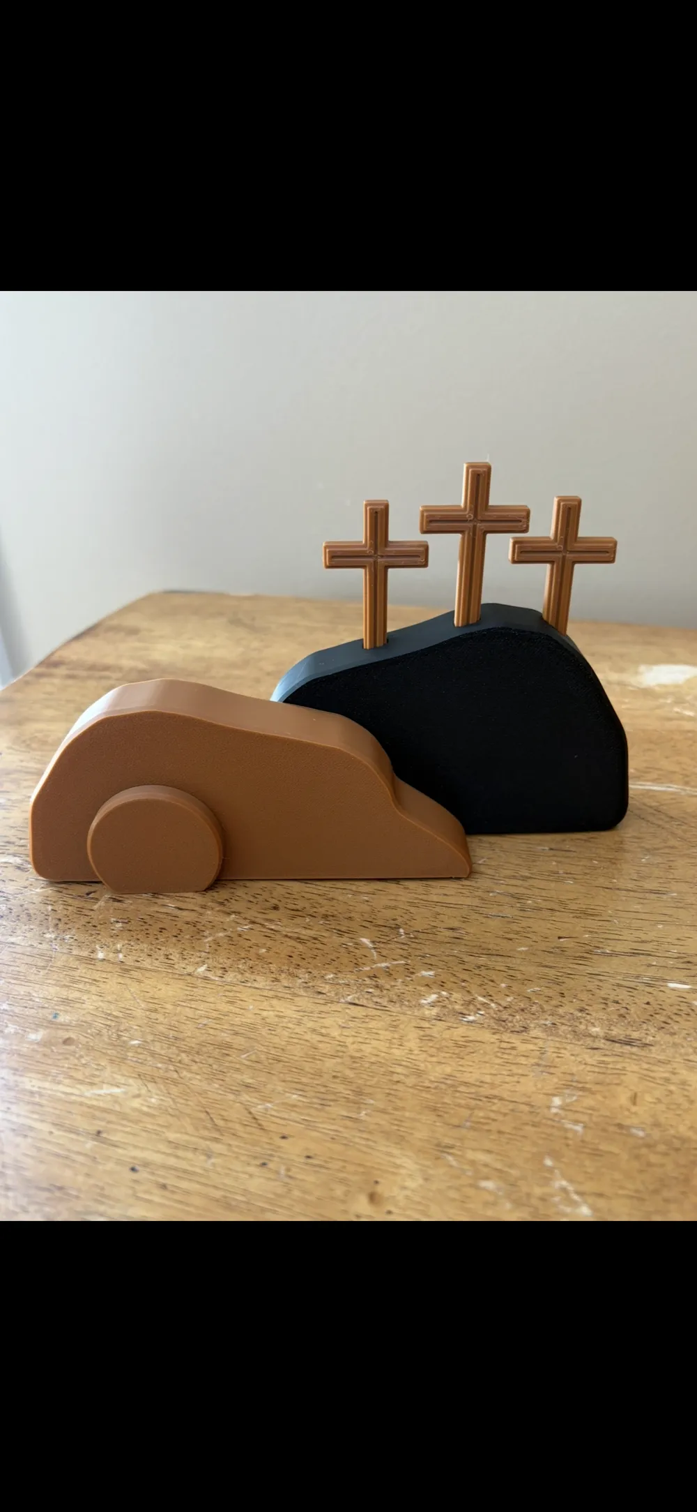 Jesus's Empty Tomb with Calvary Hill for Easter - Free 3D Print Model ...
